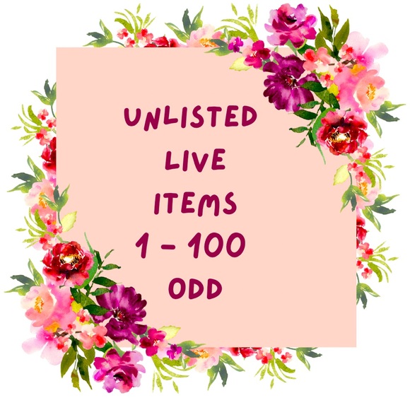 live show | Other | Unlisted Live Items 10 Odd S 12025 | Poshmark